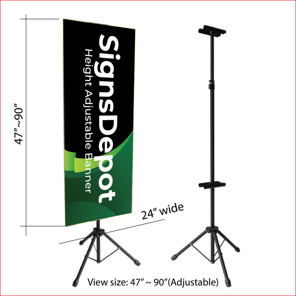 Height Adjustable Banner – Signs Depot