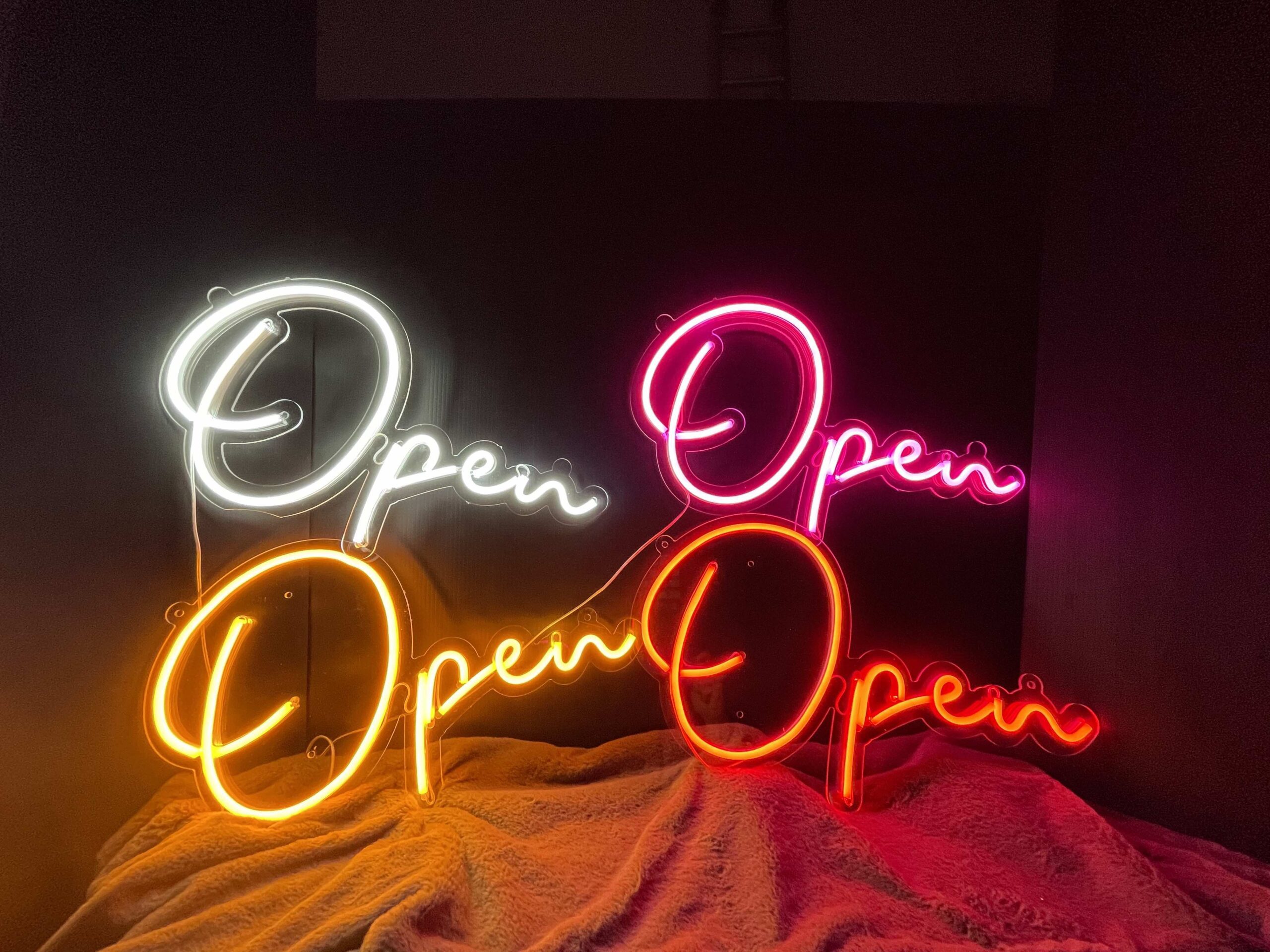 Custom Open Neon Signs – Signs Depot